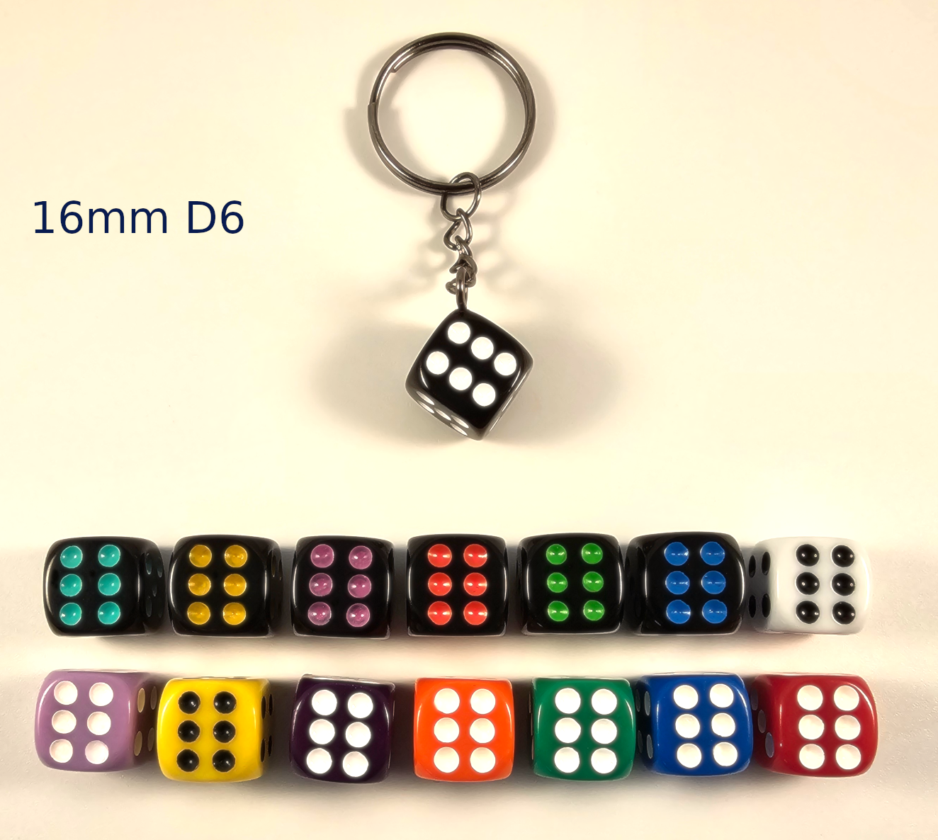 Customizable Die Key Chain – All-In BoardGames