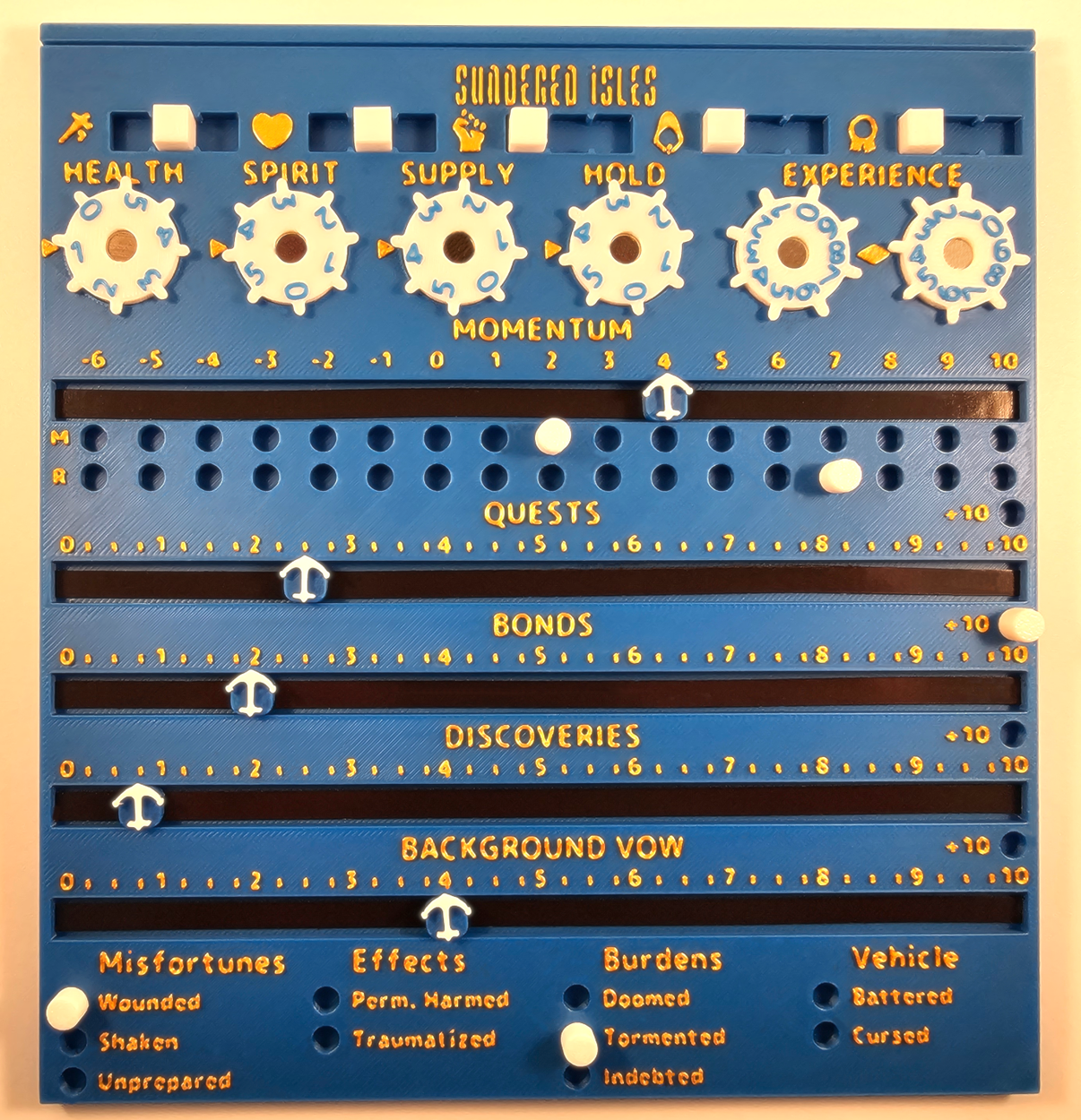 IronSworn - Sundered Isle Player Dashboard – All-In BoardGames